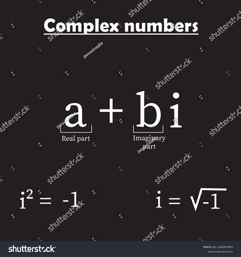 Complex Numbers Illustration On White Background Stock Vector Royalty Free