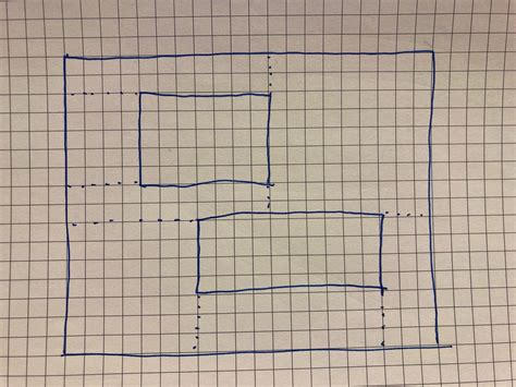 Geometry Calculate Surrounding Rectangles After Cutting Out Rectangles Mathematics Stack