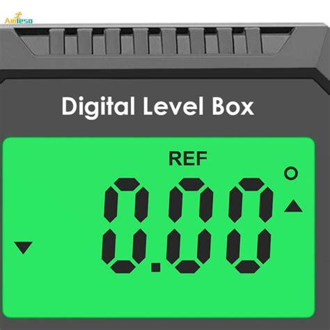 Protable Protractor Measuring Tool With Magnetic Base Inclinometer For Carpentry Black A
