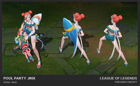 Pool Party Graves Splash Art Jinx