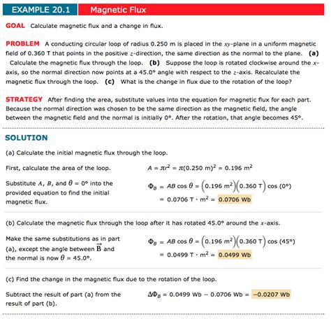 Magnetic Flux Equation