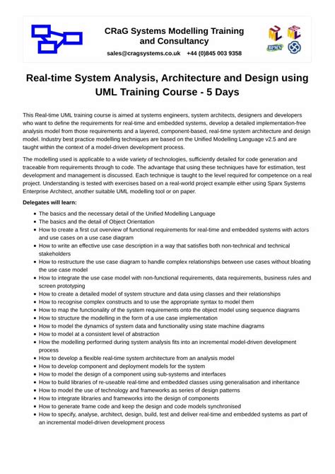 Pdf Real Time System Analysis Architecture And Design Using