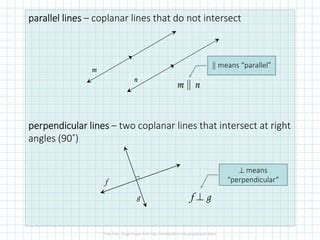 Parallel Lines And Transversals PPT