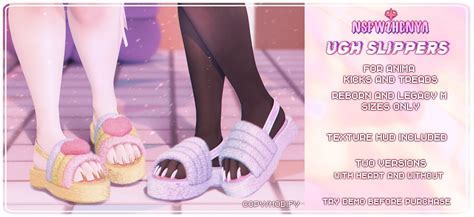 Nsfwzhenya Ugh Slippers Hello I Made Cute Fuzzy Slipper Flickr
