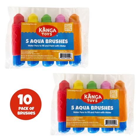 Pack Of 10 Aqua Brushes Kangatoys