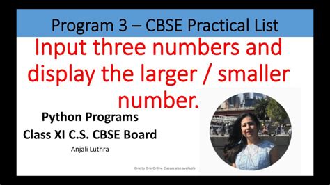 Python Program 3 To Input Three Numbers And Print The Greatest Of All Cs 11 Anjaliluthra