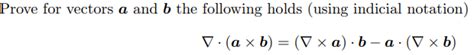 Solved Prove For Vectors A And B The Following Holds Using