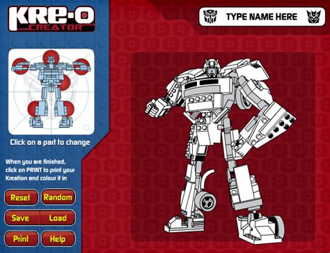 Kre O Transformers Kre O Creator Play Online On Flash Museum 🕹️