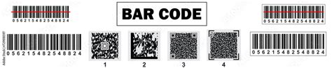 Barcodes Collection Vector Code Information QR Store Scan Codes Industrial Coding