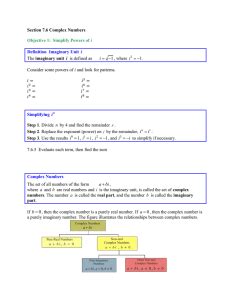 Complex Numbers
