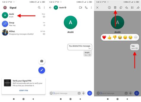 How To Delete Or Unsend Messages In Signal For Mobile