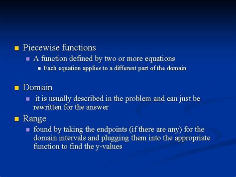 Lesson 2 3 Piecewise And Absolute Value Functions