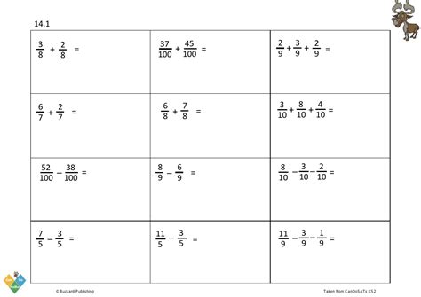 Add And Subtract Fractions With The Same Denominator Using Mixed Numbers Where Appropriate For