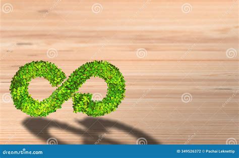 Sustainable Eternity Leafy Infinity Symbol Representing Endless Green Possibilities And Eco