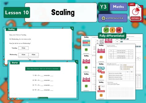 Year 3 Multiplication And Division Part 2 Scaling Lesson 10