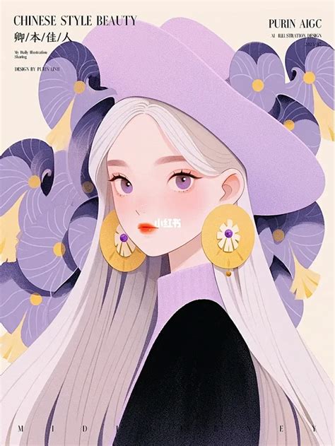 Ai绘画·紫色真的跟浪漫很配啊 超爱 ️ 花瓣网