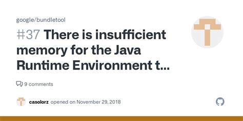 There Is Insufficient Memory For The Java Runtime Environment To