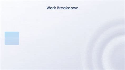 Work Breakdown Slide Project Plan Presentation