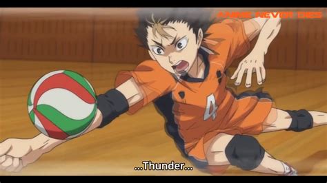 Nishinoya Rolling Thunder Moments Haikyuu Youtube