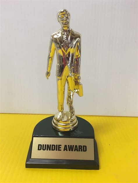 Dundie Award Trophy The Office Tv Show Michael Scott Dundee Dunder