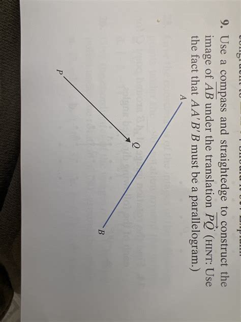 solved 9 use a compass and straightedge to construct the