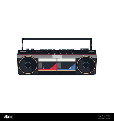 Retro Boombox Cartoon Illustration Stock Vector Image And Art Alamy