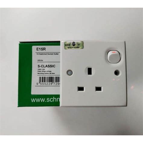 Schneider Clipsal 13a E15 Single Switch Socket Outlet S Classicsirim