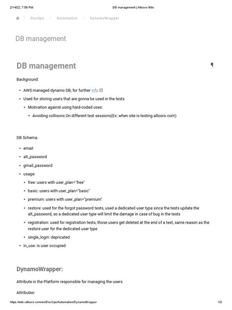 db management altooro wiki pdf