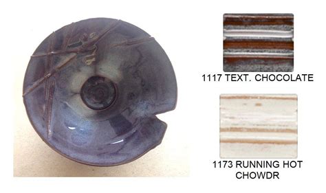 Texture Chocolate First And Running Hot Chowder On Top Ceramic Glaze Recipes Glazes For