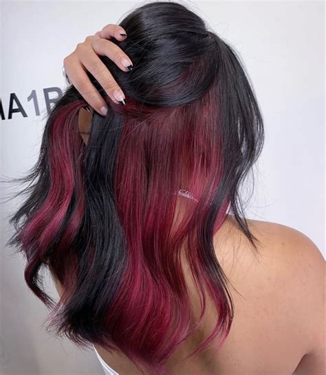 Pin By Rkkv On Hair Style Peekaboo Hair Hair Highlights Peekaboo