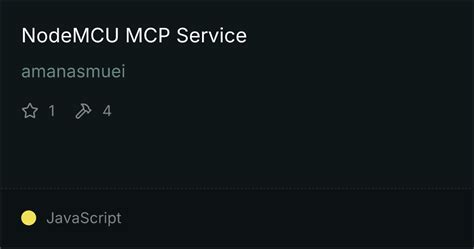 Nodemcu Mcp Service Glama