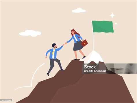 팀웍 개념입니다 목표 협력 팀을 달성하기 위한 지원 및 협업은 업무 성공을 위해 서로를 돕습니다 사업가가 손을 잡고 팀 동료들이