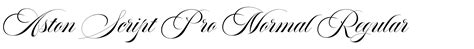 Aston Script Pro Font Webfont And Desktop Myfonts