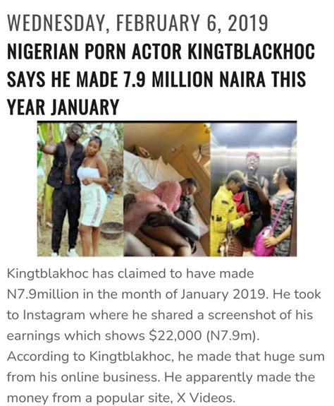 Nigerian Porn Star Krissyjoh Reveals He Made N240m From Acting In Porn