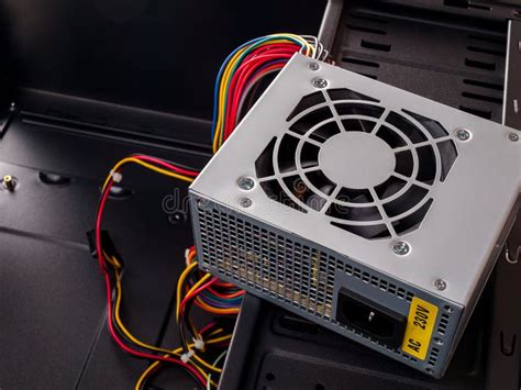 Computer Part For System Unit Assembly Power Supply For Computer Close