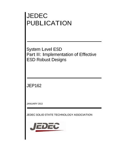 Jedec Jep162 Unbound Pdf Engineering And Industrial Standards