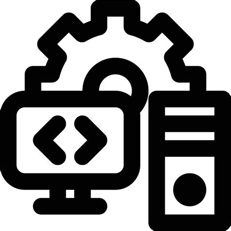 Computer Engineering Programming Outline Icon 60576436 Vector Art At