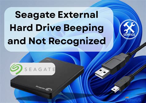 Seagate External Hard Drive Beeping And Not Recognized Solved