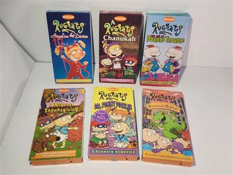 NICKELODEON RUGRATS VHS Lot Of 6 Original Orange Cassettes Episodes Tapes Nick 19 88 PicClick UK