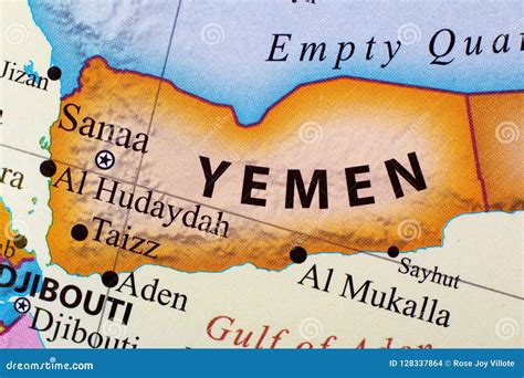 Map Of Yemen Stock Illustration Illustration Of Arabian 128337864