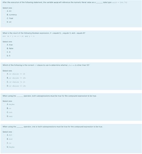 Solved After The Execution Of The Following Statement The