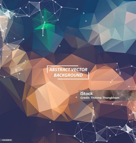 점과 선을 연결 추상 어두운 다채로운 다각형 공간 배경 연결 구조입니다 벡터 과학 다각형 벡터 배경입니다 미래 Hud 0명에 대한 스톡 벡터 아트 및 기타 이미지 Istock