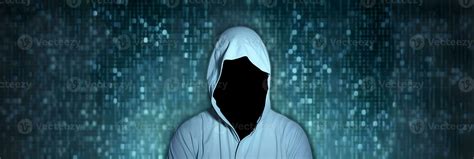 Hacker Without Face Concept Of Dark Web Hacking Cybersecurity Image Stock Photo At