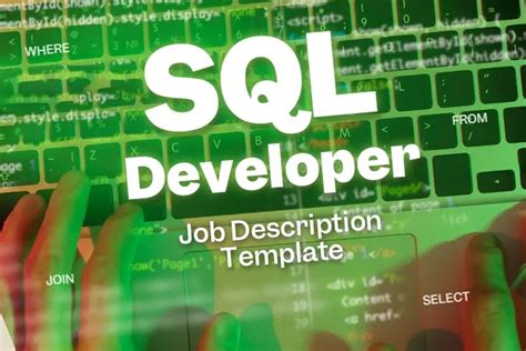 sql developer job description template hiring guide