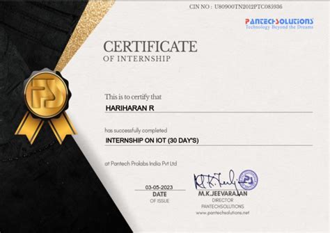 Hariharan R On Linkedin Im Happy To Share That Ive Obtained A New