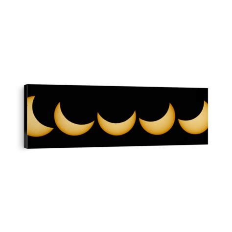 9 Photos Of Partial Solar Eclipse Phases Canvas Print Canvasworld