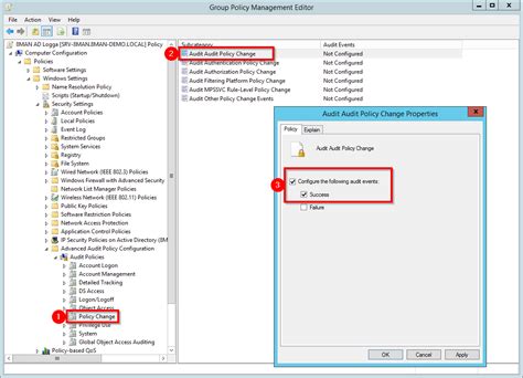 Configure Audit Policies For The Domain Controllers Dc