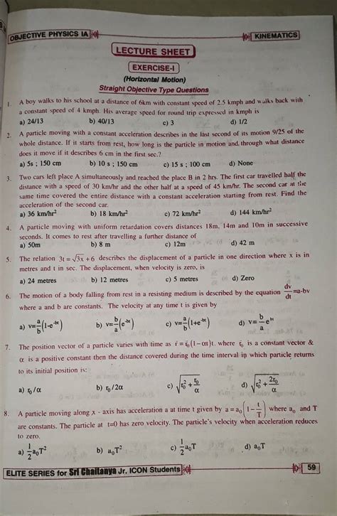 A Particle Moving Along X Axis Has Acceleration A At Time T Given By A