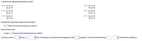 Solved Use The Following Sample Data For Variables Y And X