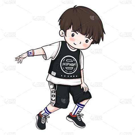手绘 儿童街舞元素